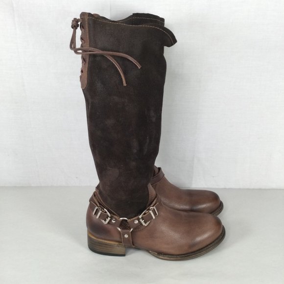 freebird | Shoes | Freebird Raleigh Rust Leather Suede Riding Boots ...